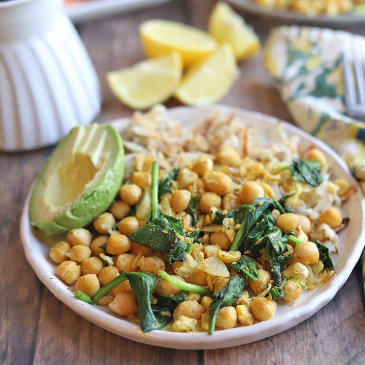 Chickpea scramble: 15 minute vegan breakfast - Cadry's Kitchen
