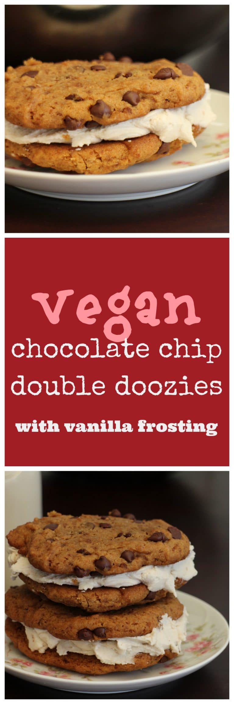 Vegan double doozies with vanilla frosting - Cadry's Kitchen