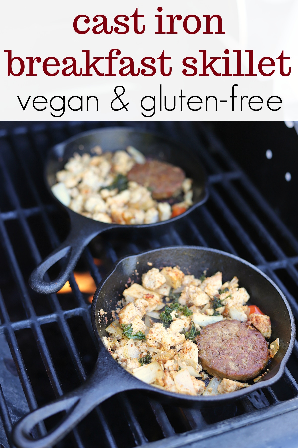 Cast iron vegan breakfast skillet - Cadry's Kitchen