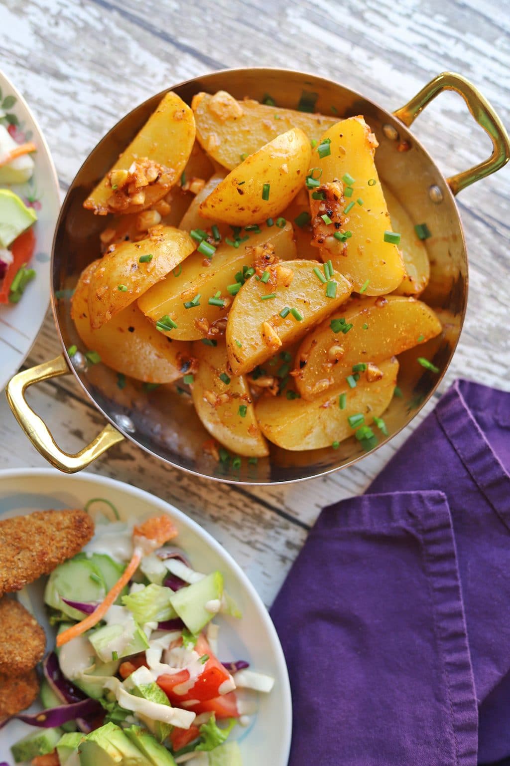 Greek lemon potatoes with garlic & oregano - Cadry's Kitchen