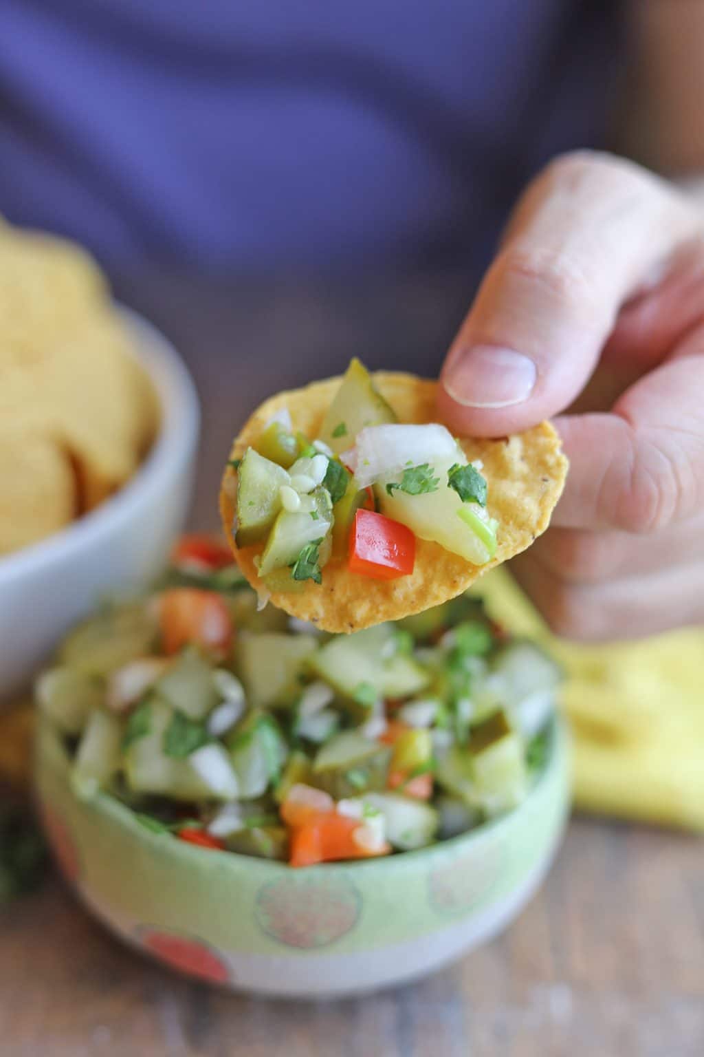 Pickle salsa (pickle de gallo) - Cadry's Kitchen