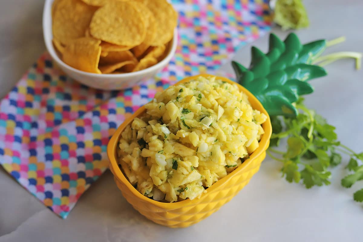 Pineapple salsa with jalapeño - Cadry's Kitchen