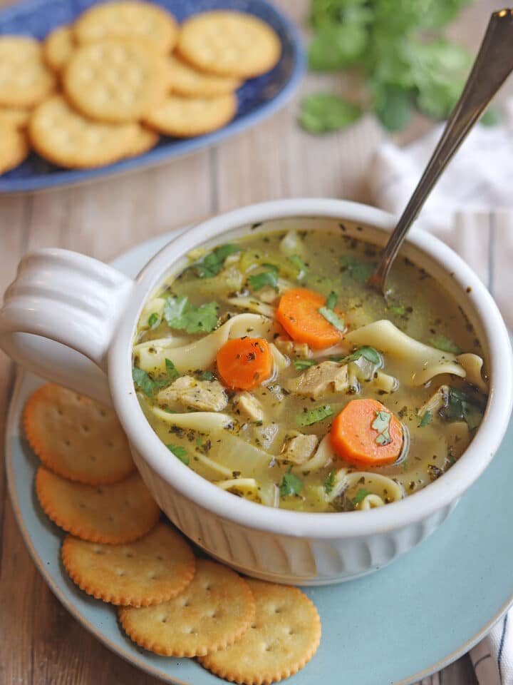 Easy potsticker soup (with store-bought dumplings) - Cadry's Kitchen