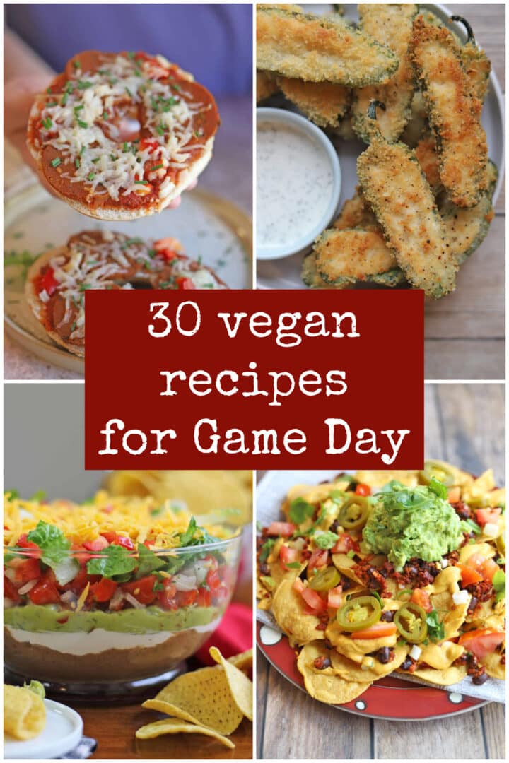 30 vegan appetizers & sandwiches for Game Day - Cadry's Kitchen