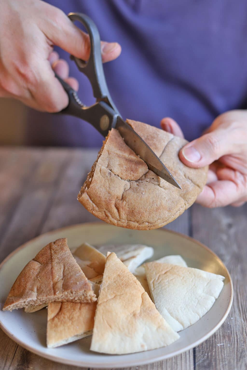 Crispy air fryer pita chips in 10 minutes (or oven baked) - Cadry's Kitchen