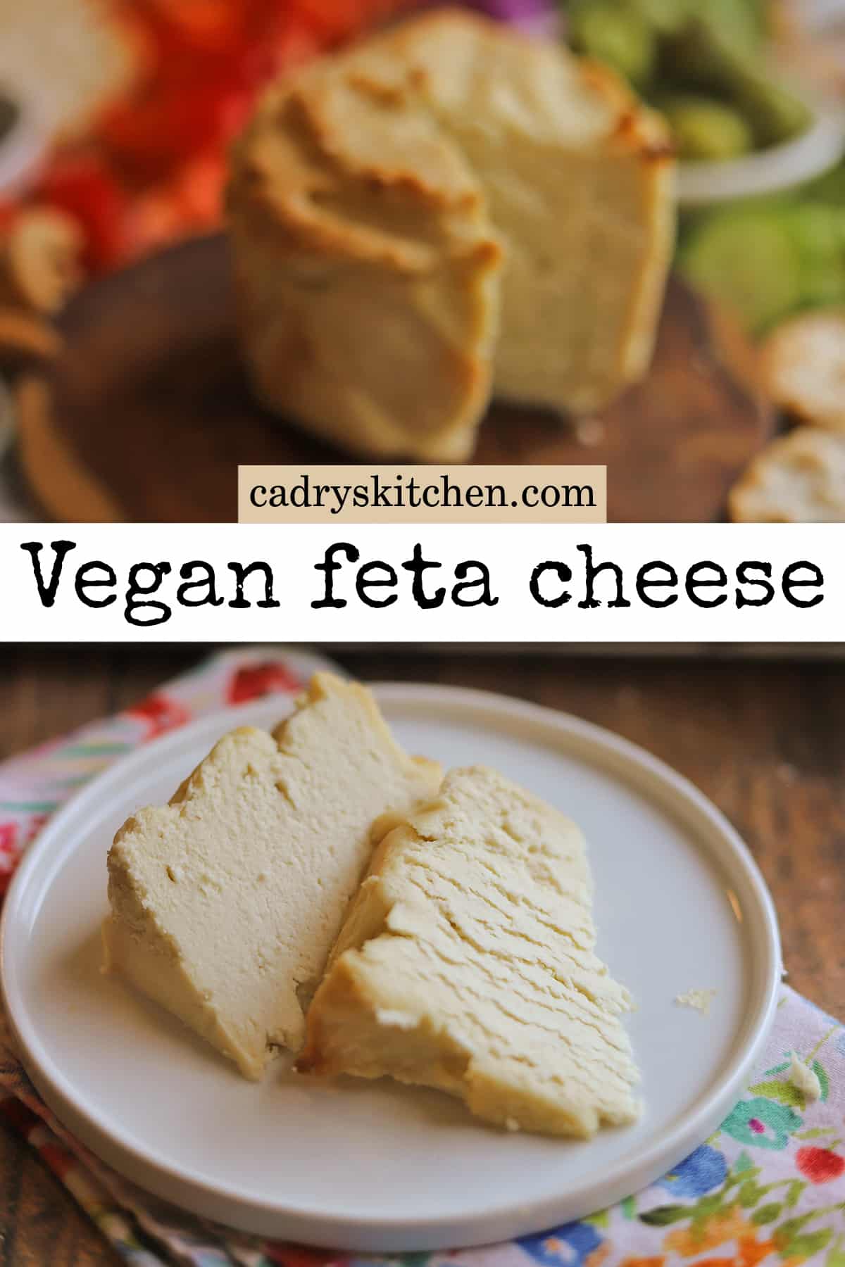 The BEST vegan feta cheese recipe (with almonds) - Cadry's Kitchen
