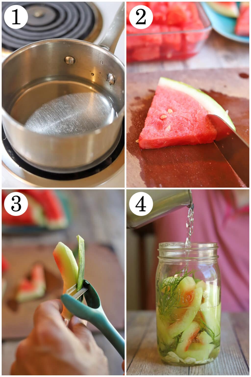 Pickled watermelon rind with garlic & dill (No sugar recipe) - Cadry's ...